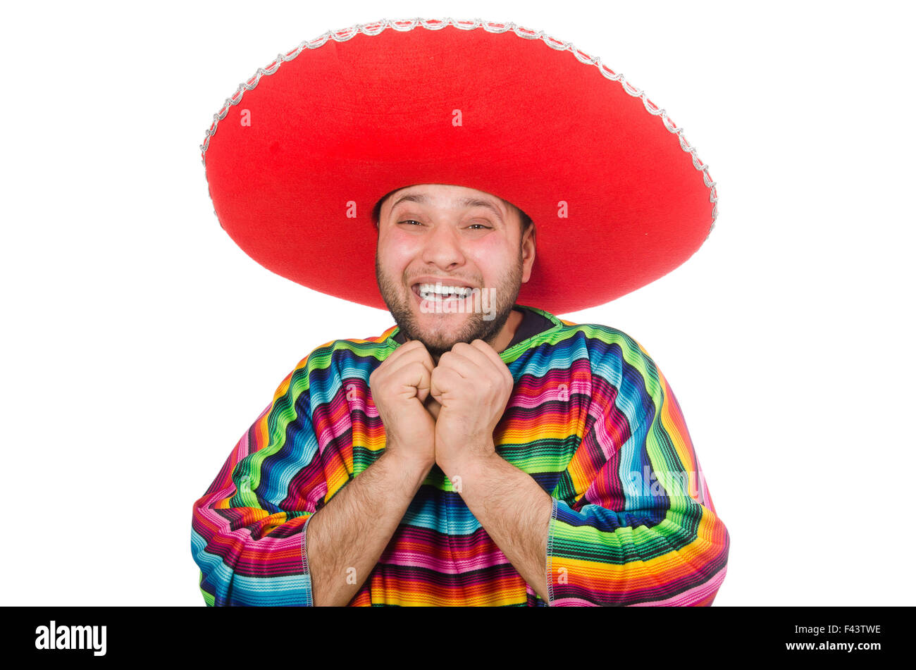 Funny mexican isolated on white Stock Photo - Alamy