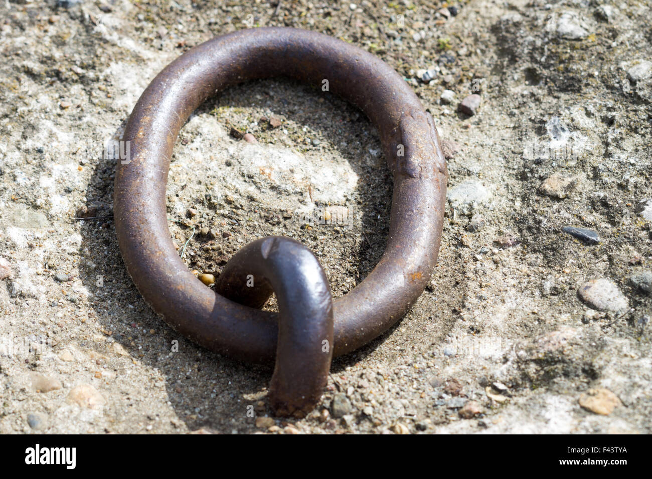 Ring for mooring of boats Stock Photo - Alamy