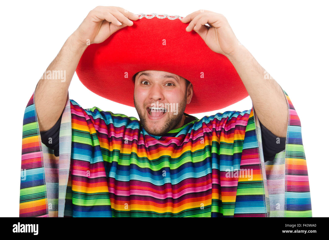 Funny mexican isolated on white Stock Photo - Alamy