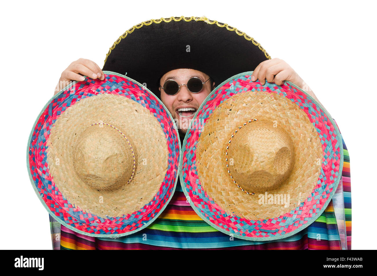 Funny mexican isolated on white Stock Photo - Alamy