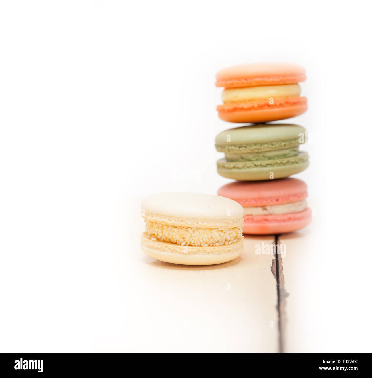 Sweet colourful french macarons Cut Out Stock Images & Pictures - Alamy