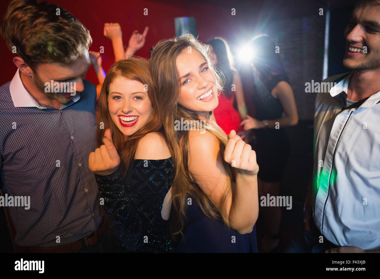 Happy friends having fun together Stock Photo - Alamy