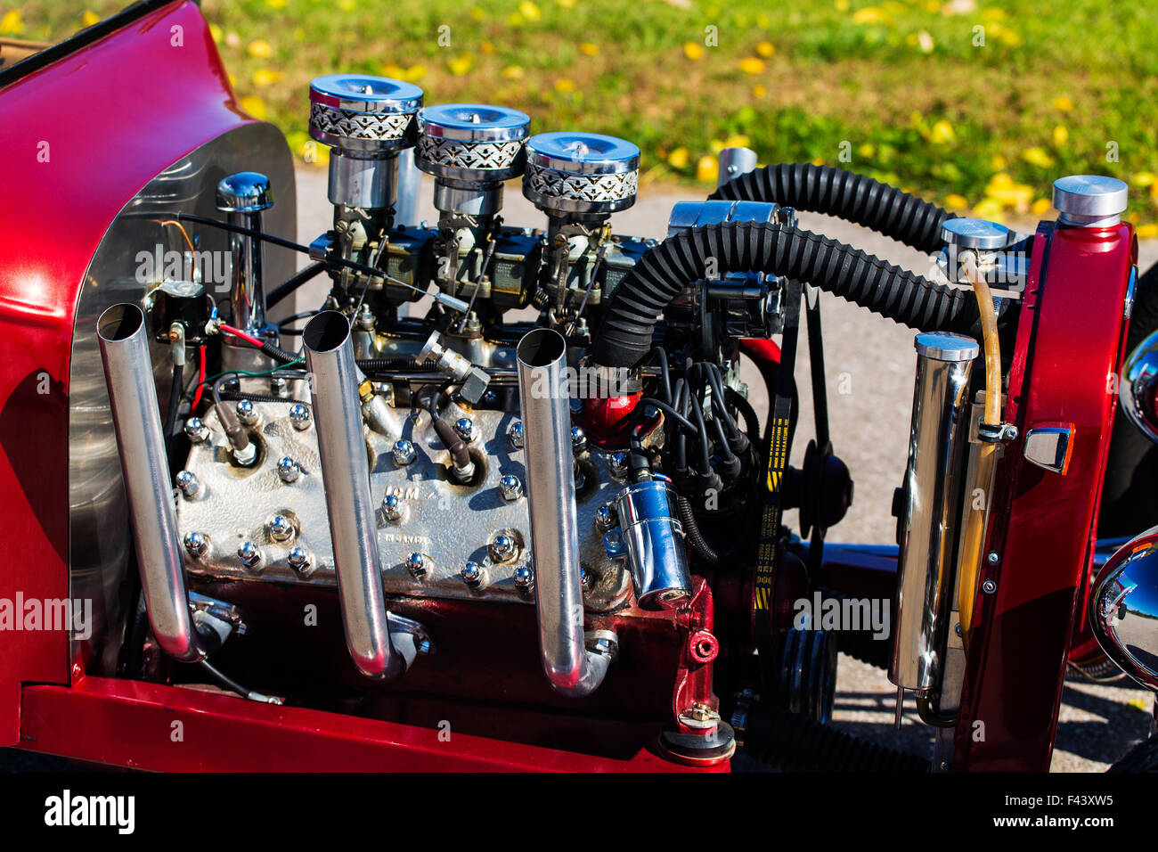 1923 Ford Model T Custom Hot Rod. Engine Detail Stock Photo - Alamy