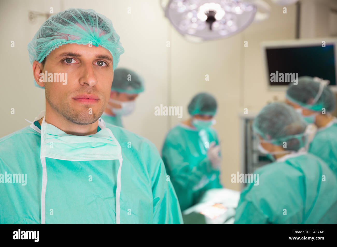 Medical student in surgical gear Stock Photo - Alamy