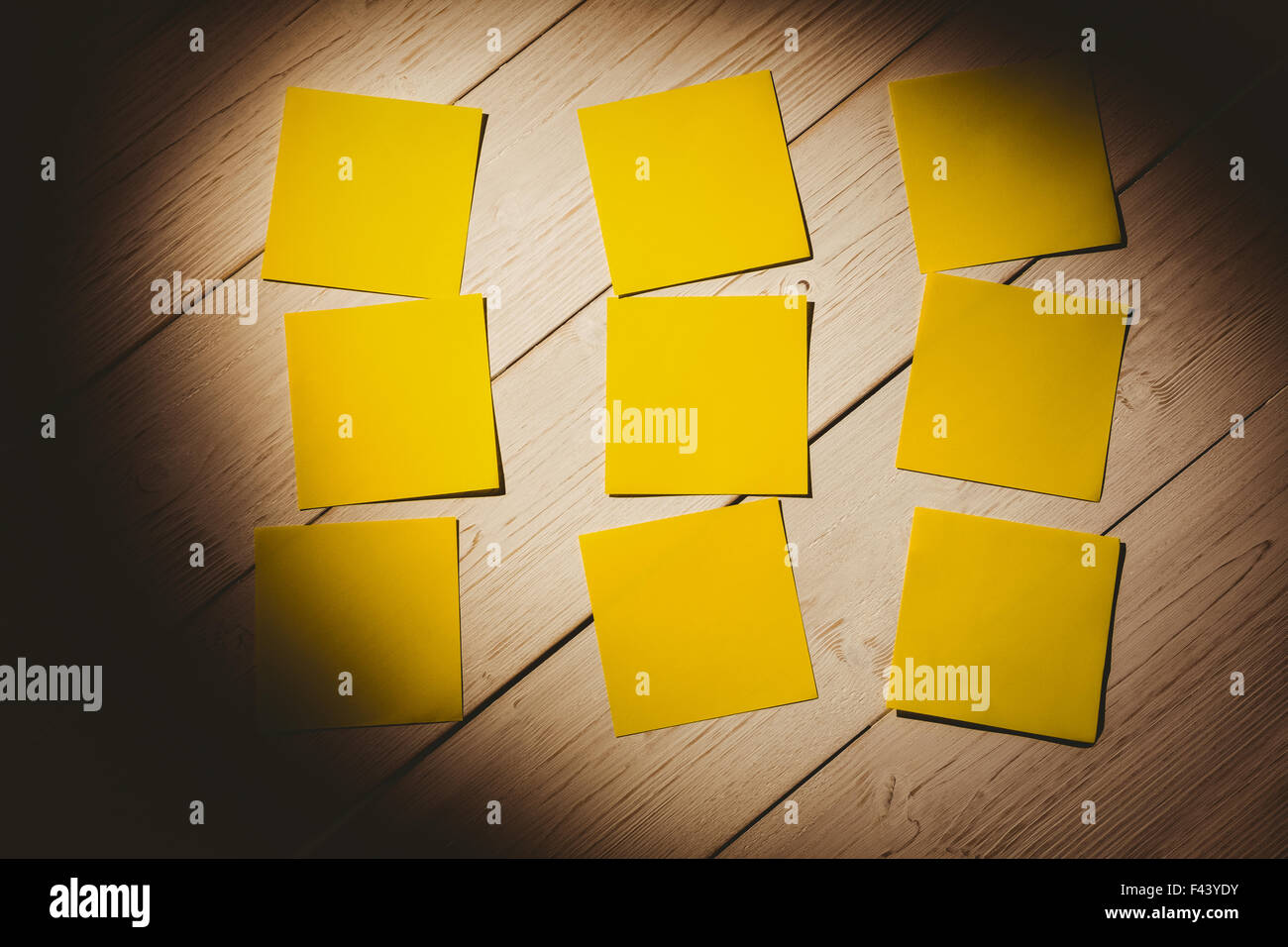 Yellow post its Stock Photo - Alamy