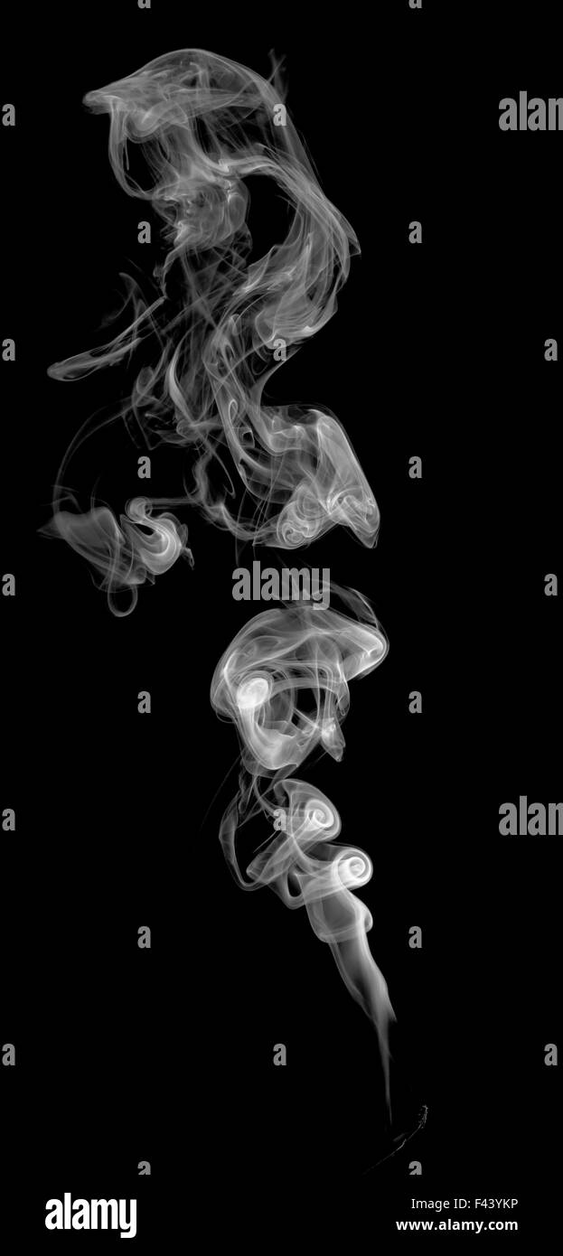 Abstract light smoke on a dark background Stock Photo - Alamy