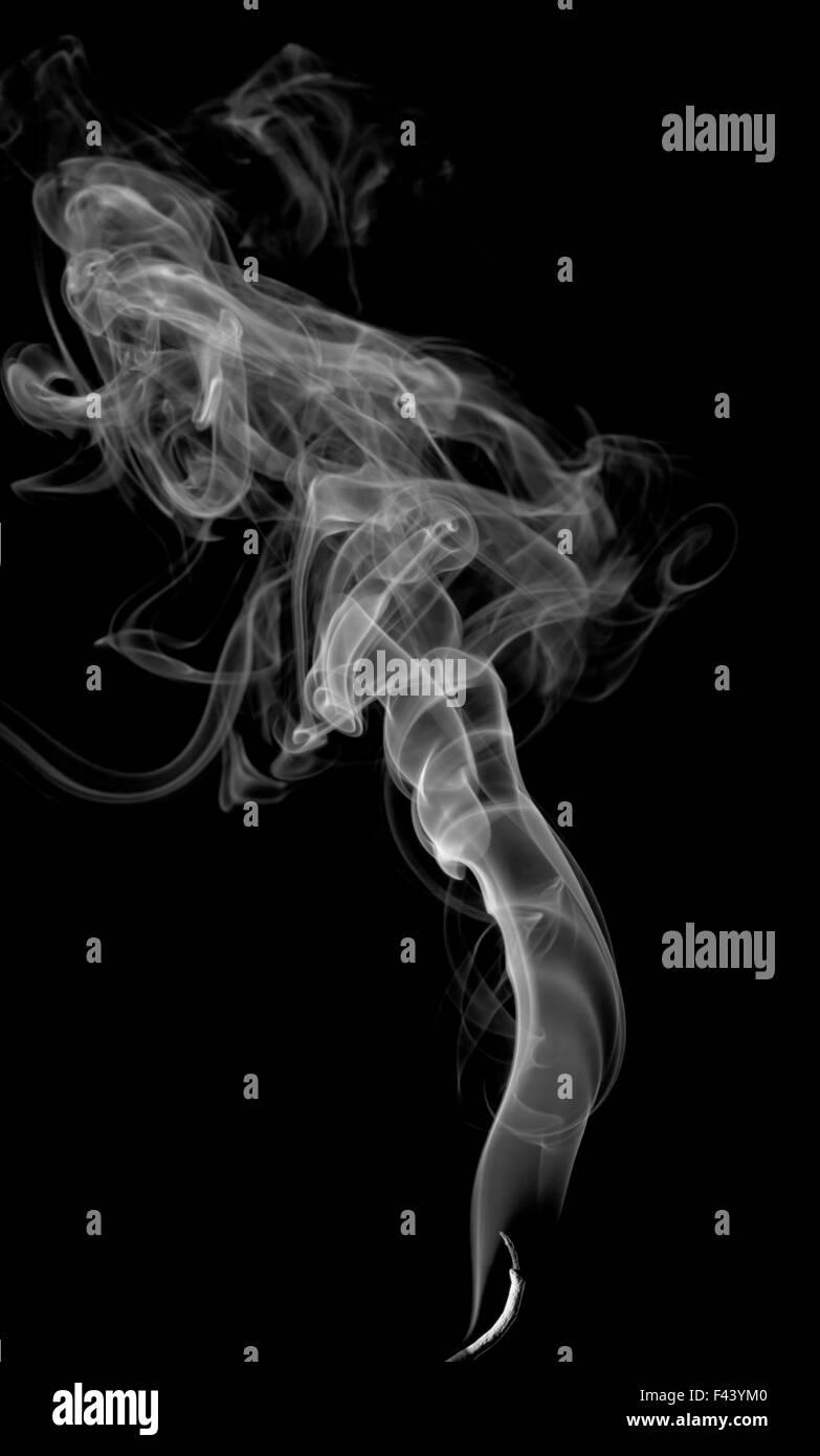 Abstract light smoke on a dark background Stock Photo - Alamy