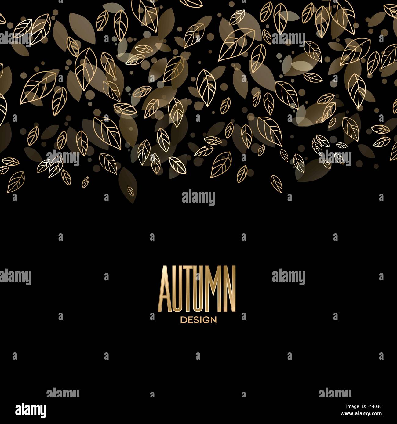 Gold fall design Stock Vector Image & Art - Alamy