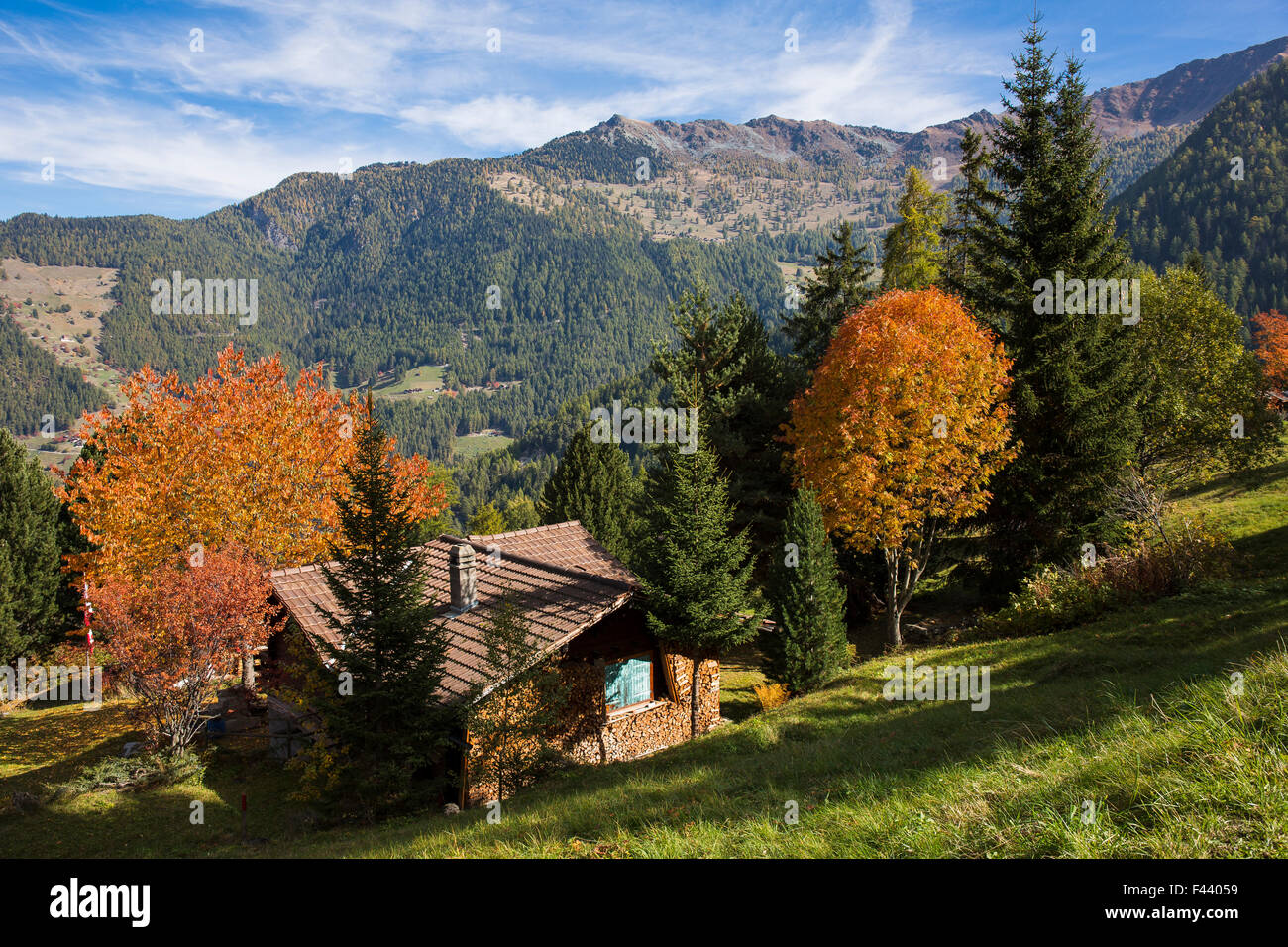 Autumn in the Swiss Alps Stock Photo - Alamy