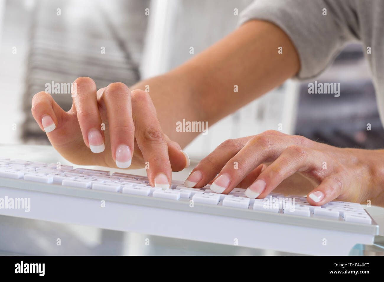 Workplace wireless slim keyboard hi-res stock photography and images ...