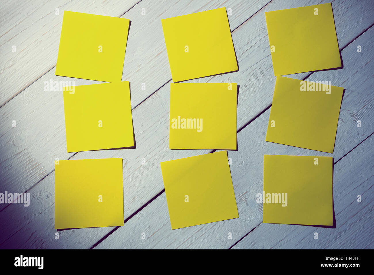 Yellow post its Stock Photo - Alamy