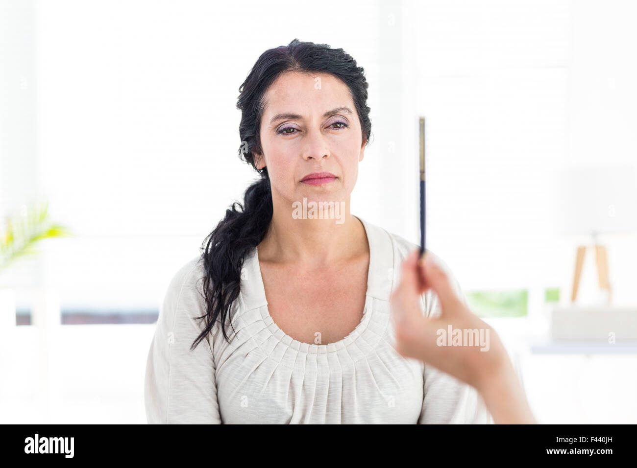 Woman being hypnotized Stock Photo - Alamy