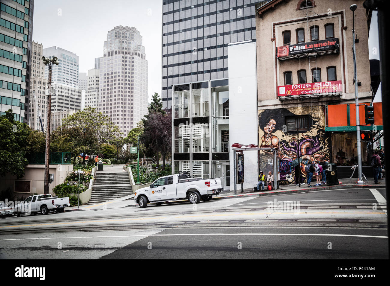 San Francisco Street View, California Stock Photo - Alamy
