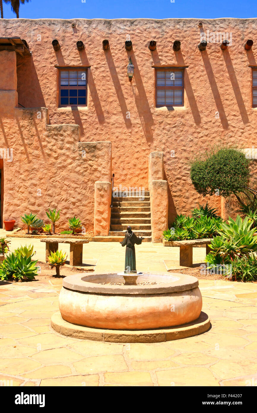 The courtyard garden around Our Lady of Mount Carmel Church in ...