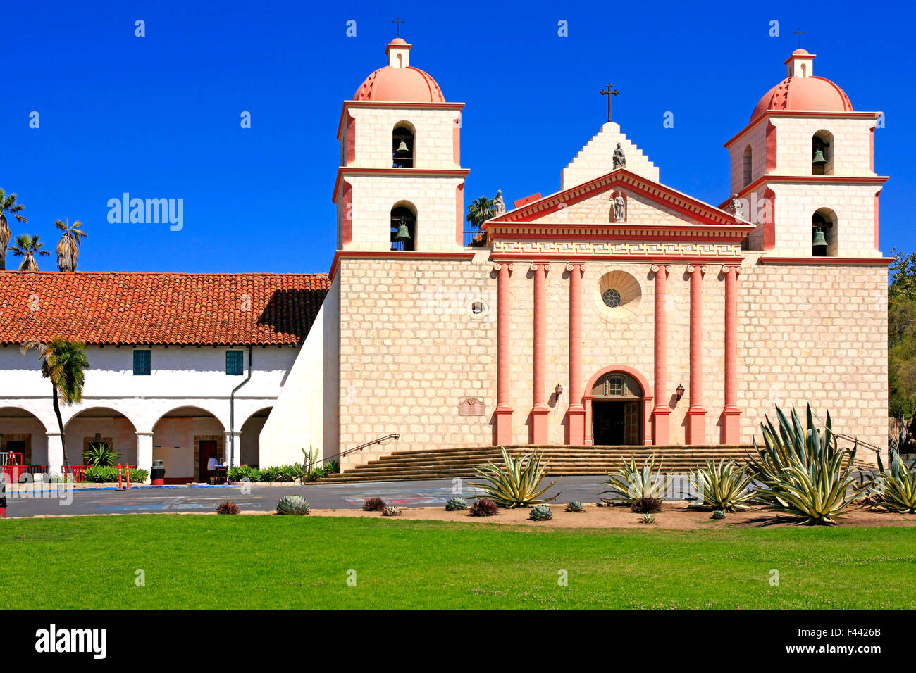 Santa Barbara Mission Chapel Mission Santa Barbara. A Detail View Of