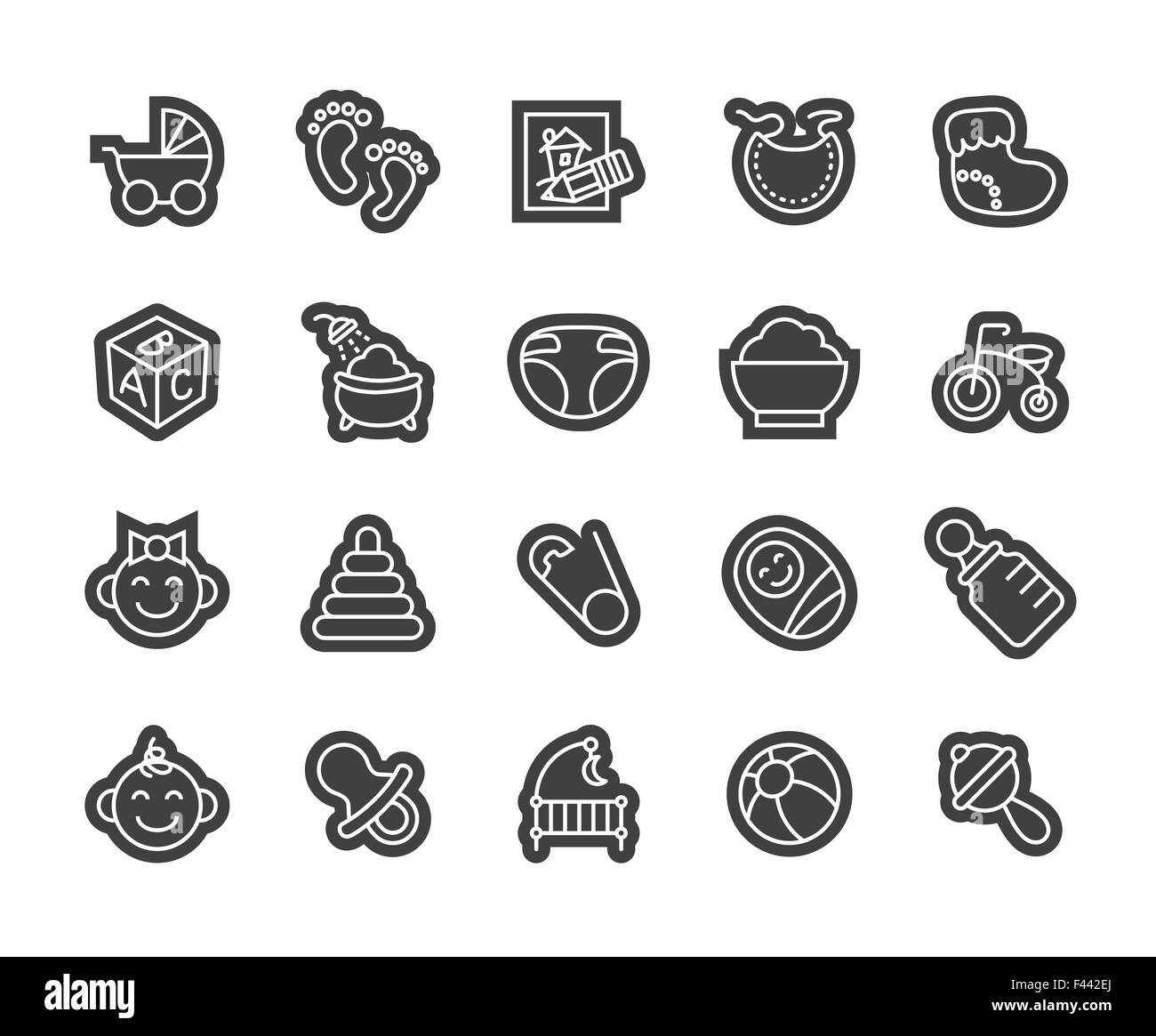 Baby socks icon outline Cut Out Stock Images & Pictures - Alamy