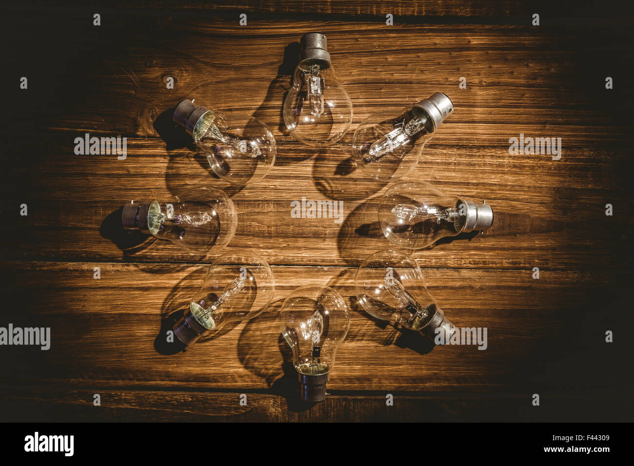Light bulbs forming frame Stock Photo - Alamy