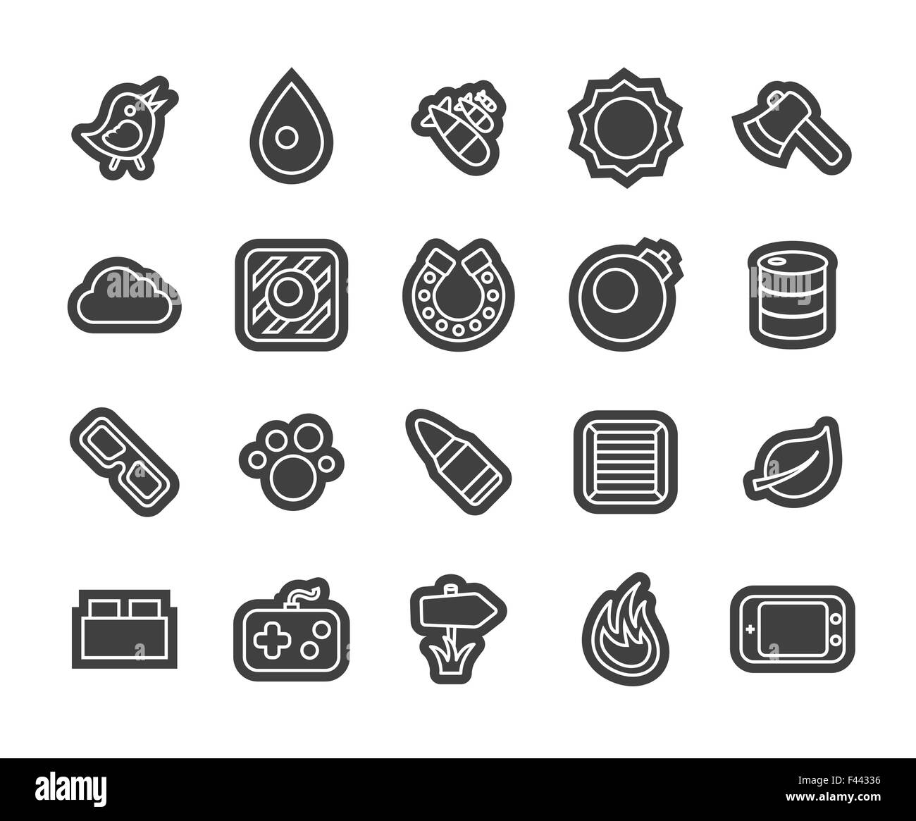 Modern gamepad icon outline Black and White Stock Photos & Images - Alamy