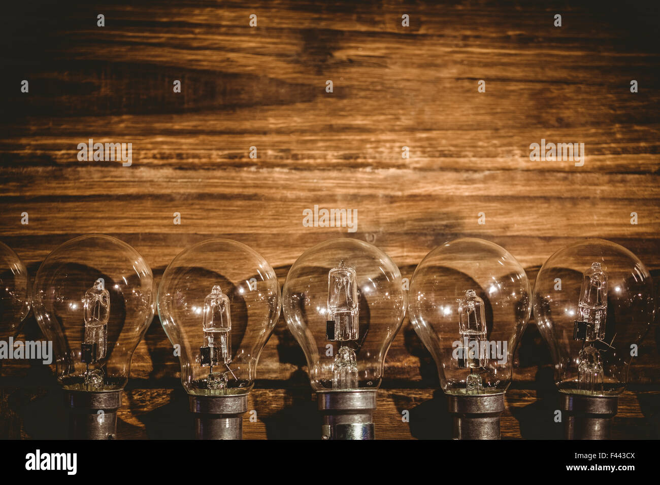 Row of light bulb Stock Photo - Alamy