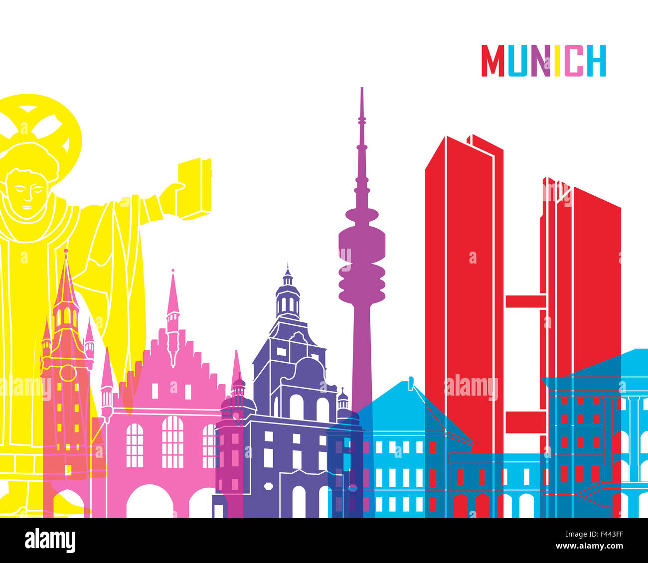 Skyline of munich hi-res stock photography and images - Alamy