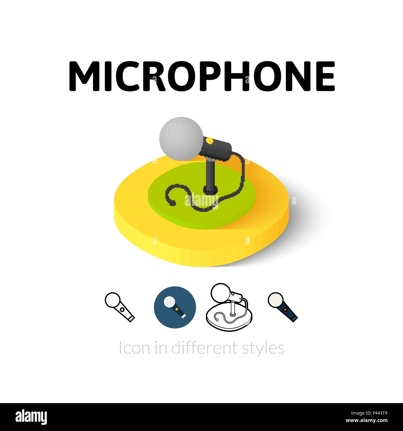 Studio microphone icon vector Stock Vector Images - Alamy