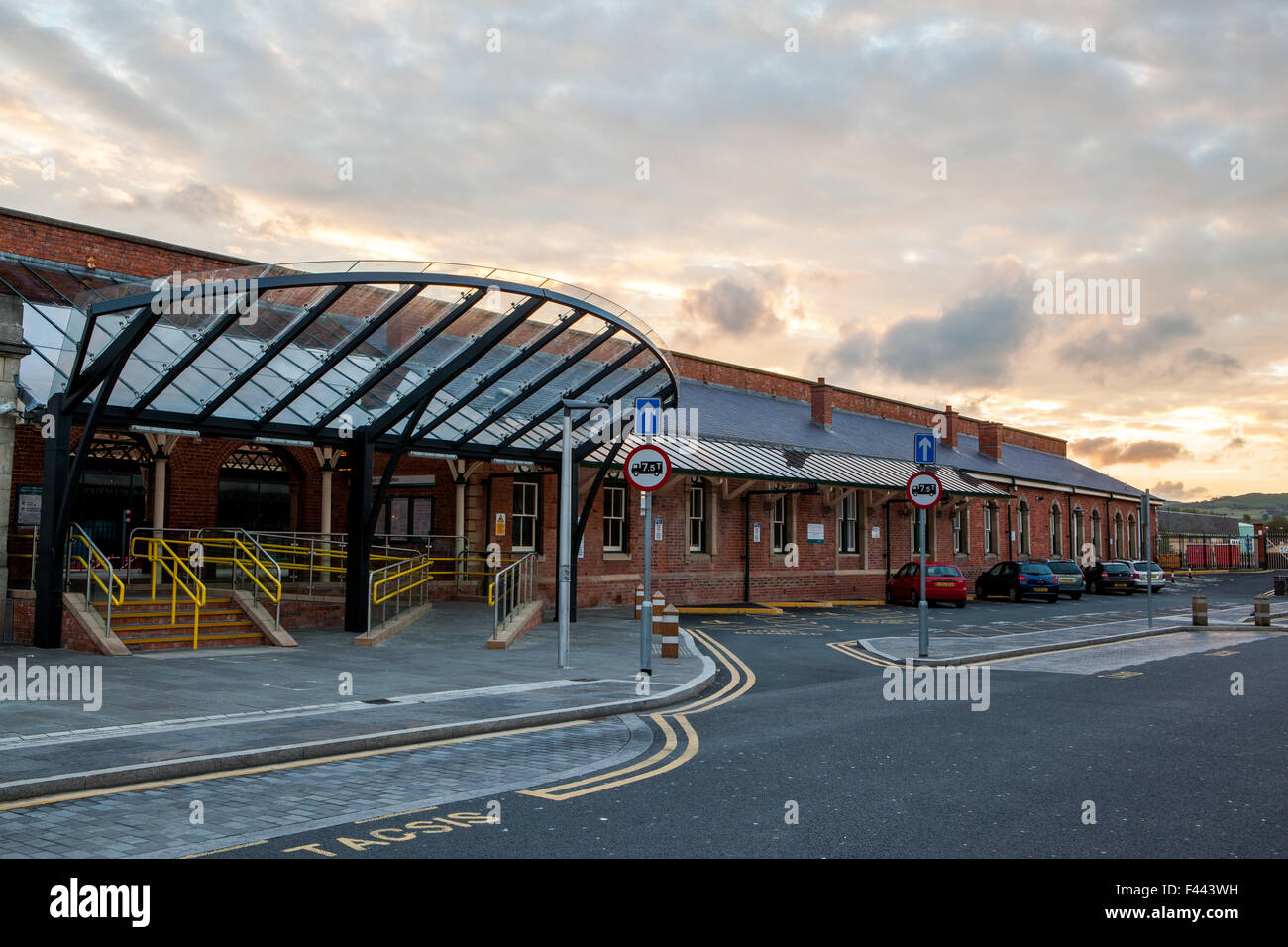 Aberystwyth railway station entrance Wales UK Stock Photo - Alamy