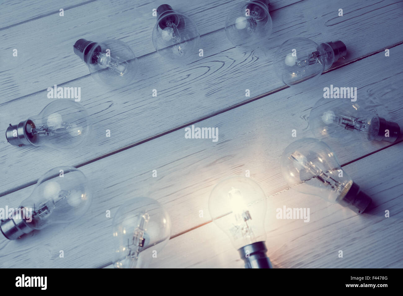 Light bulbs forming frame Stock Photo - Alamy
