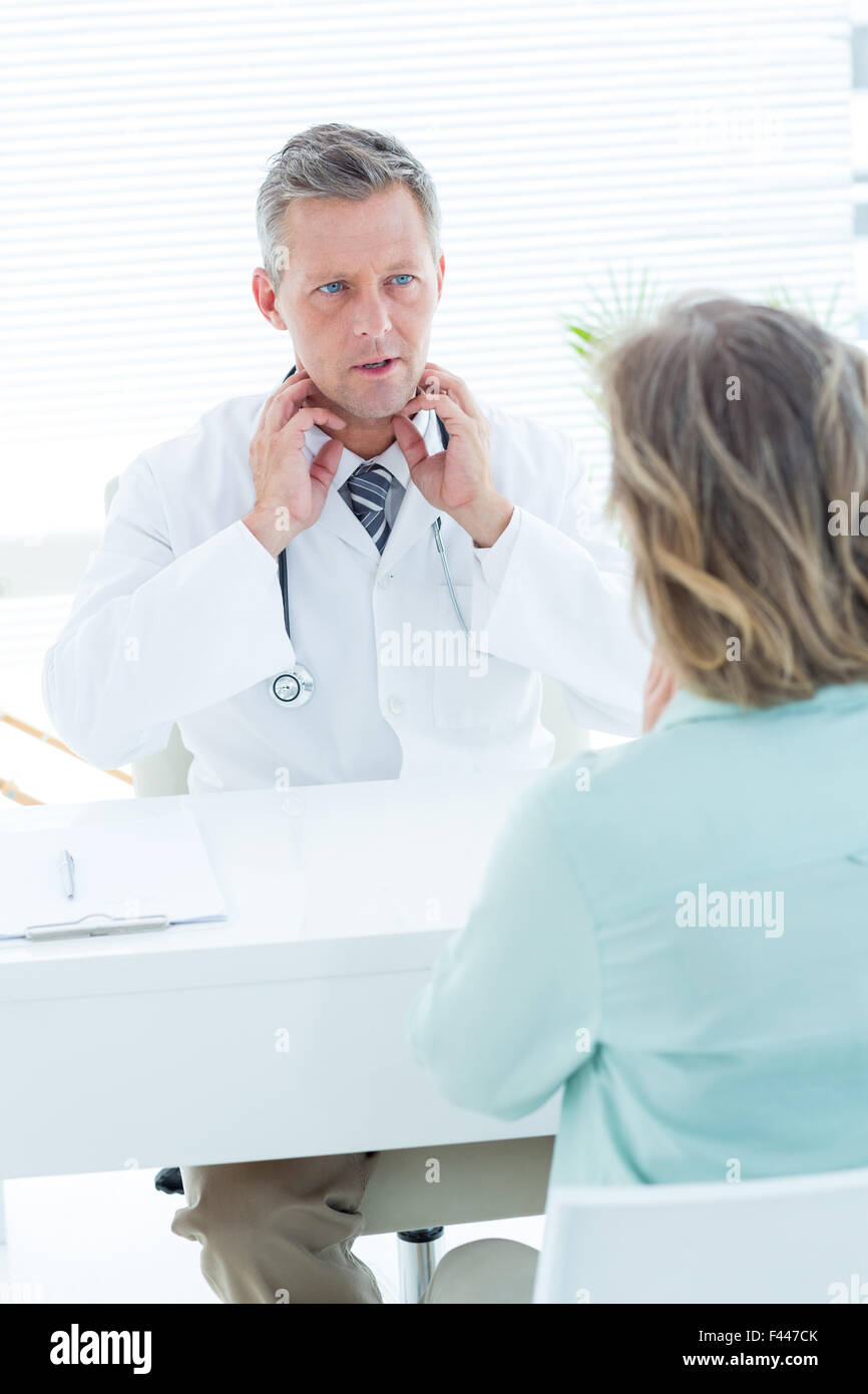 Doctor having conversation with his patient Stock Photo - Alamy