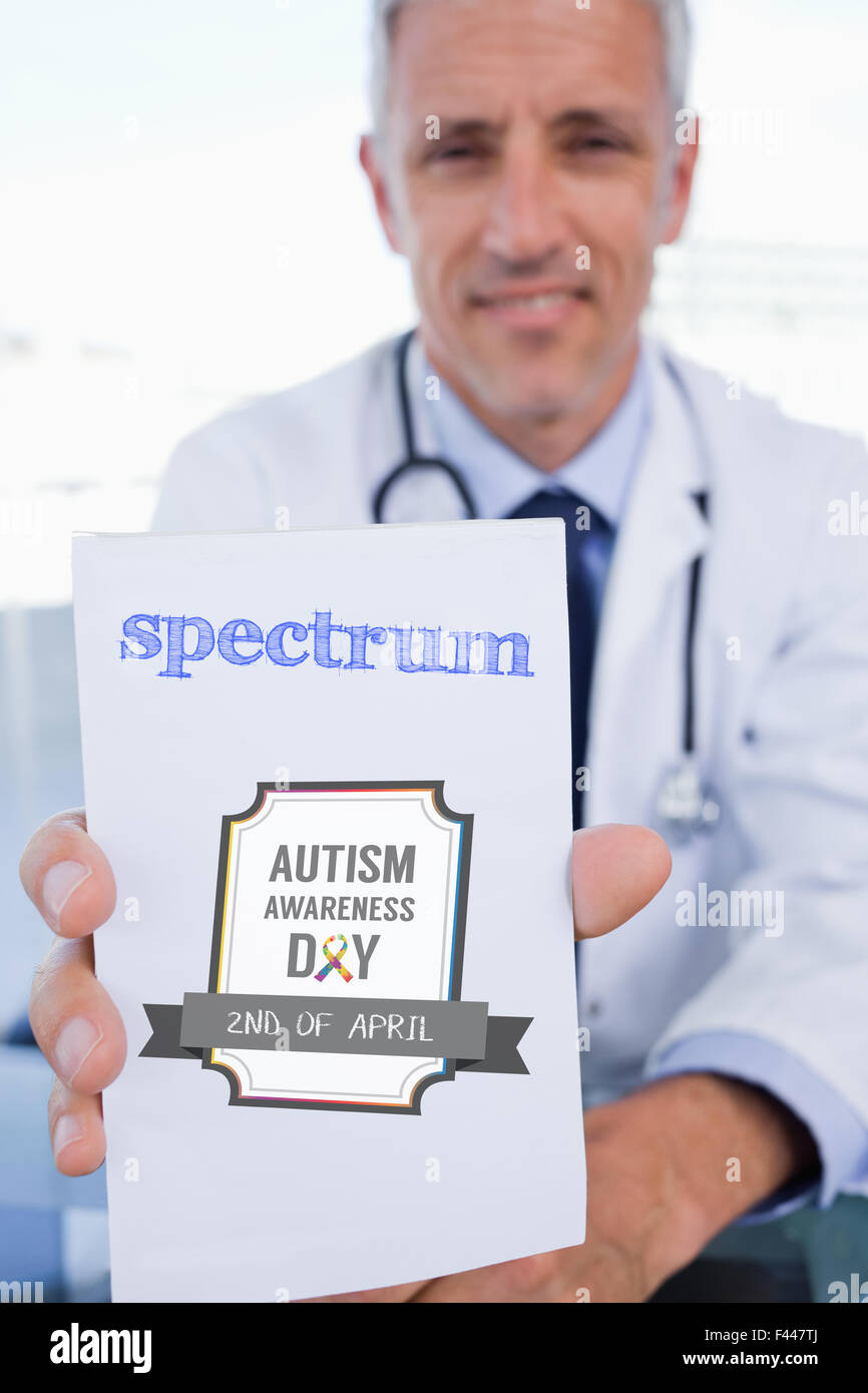 Spectrum against autism awareness day Stock Photo - Alamy