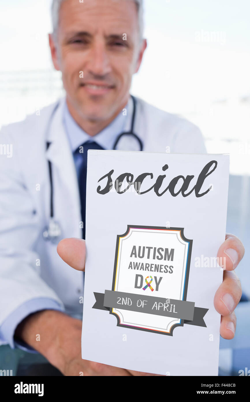 Social against autism awareness day Stock Photo - Alamy