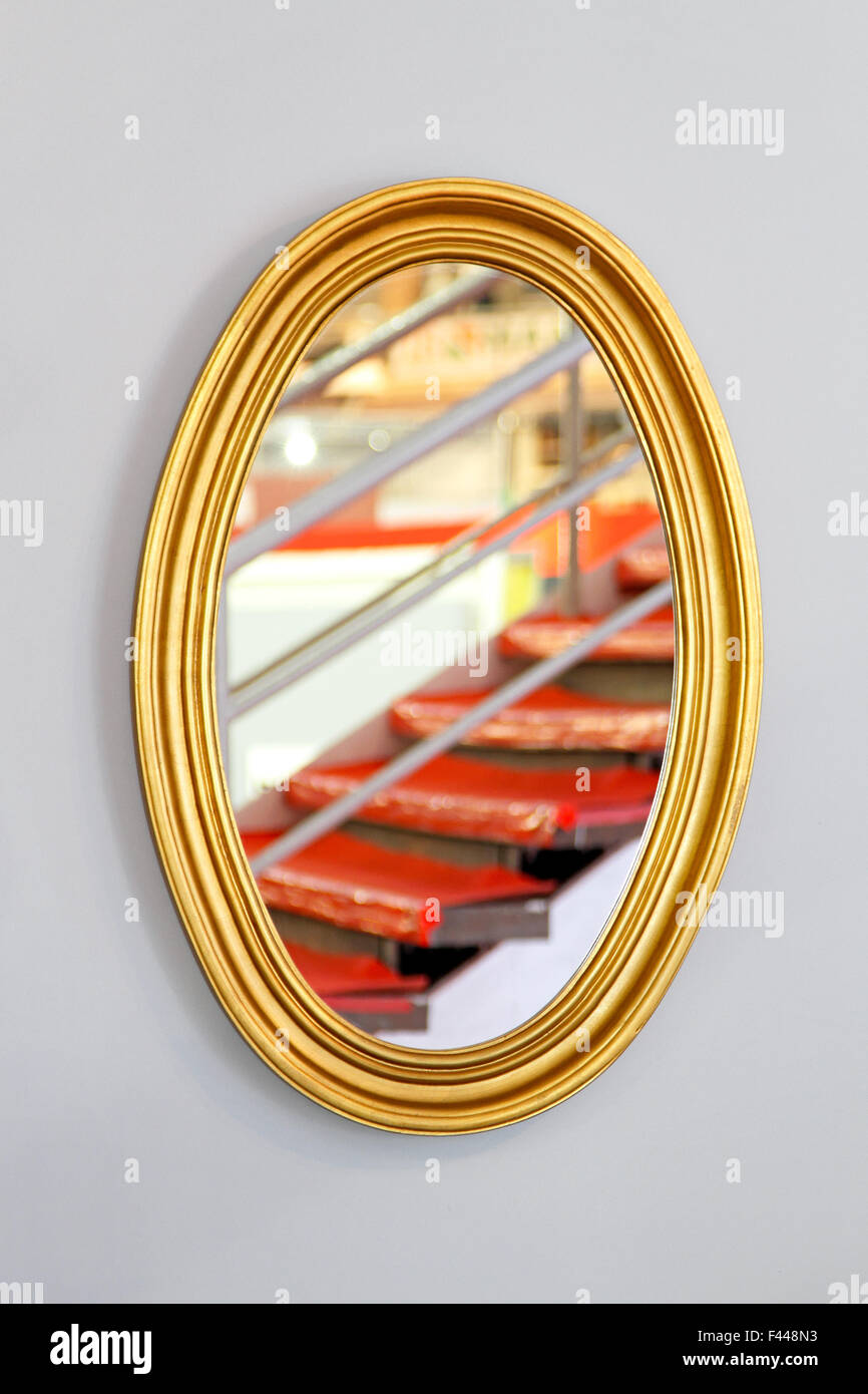 Oval mirror frame hi-res stock photography and images - Alamy