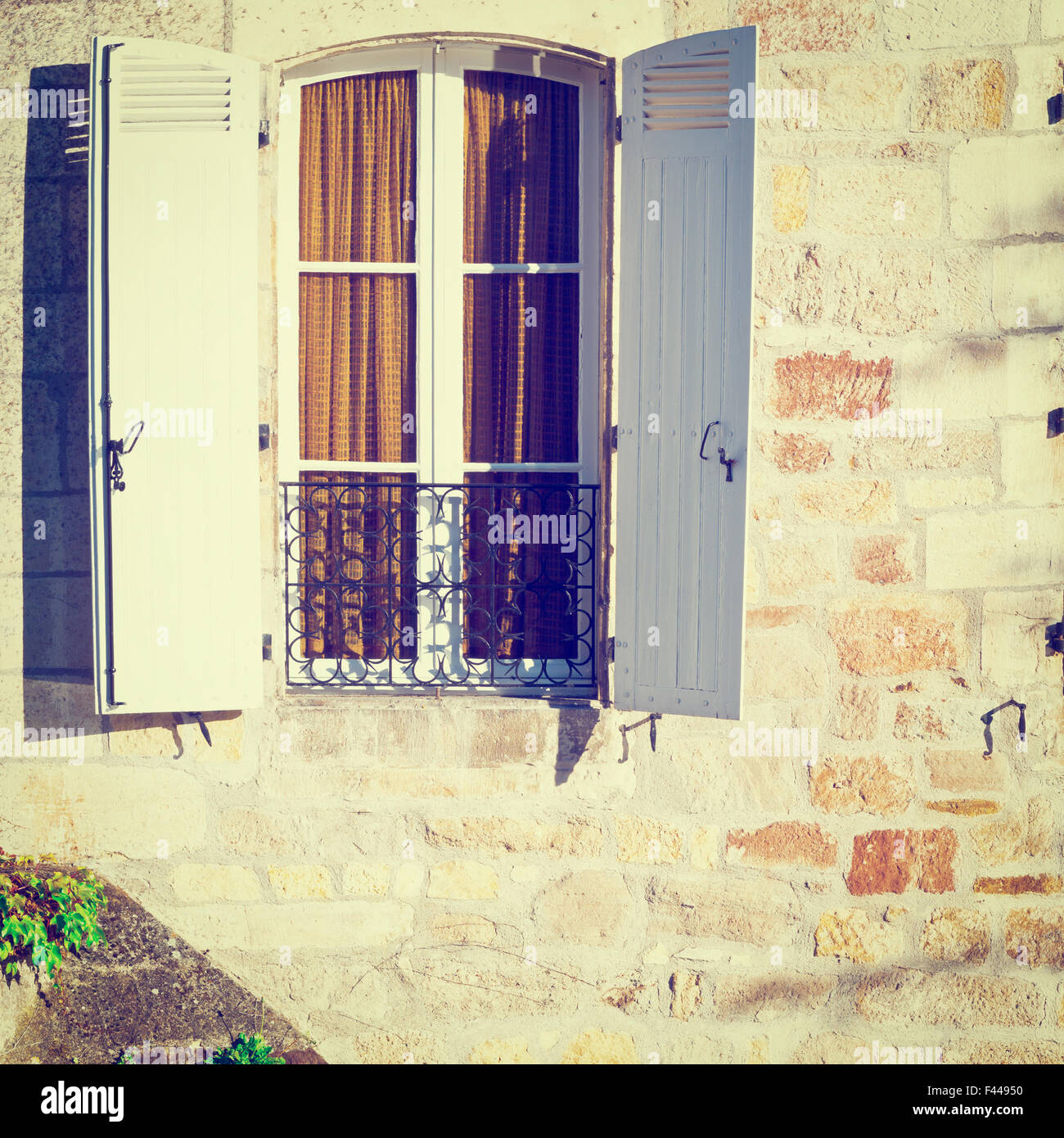Medieval style wooden shutters hi-res stock photography and images - Alamy