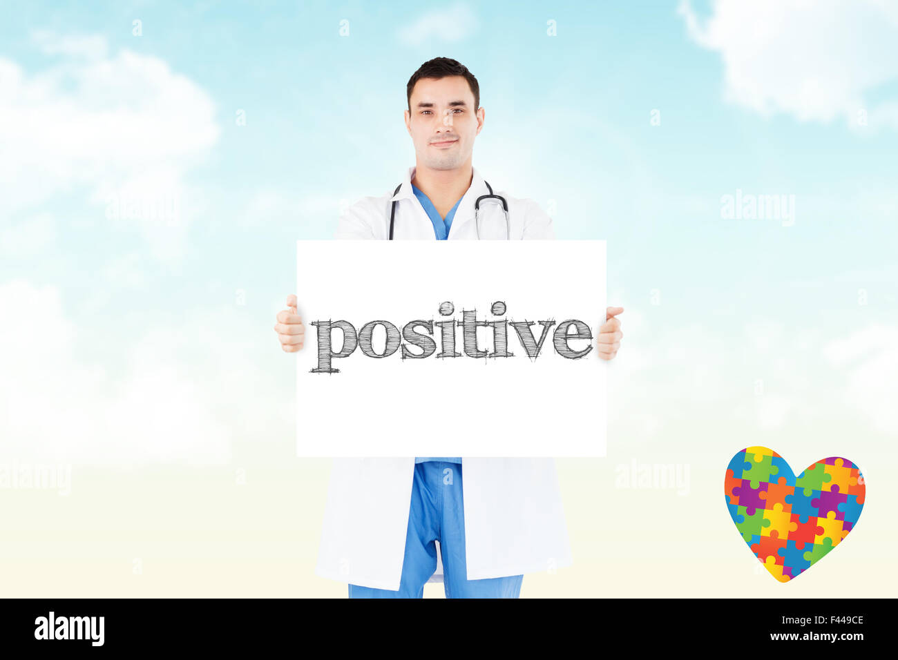 Positive against blue sky Stock Photo - Alamy