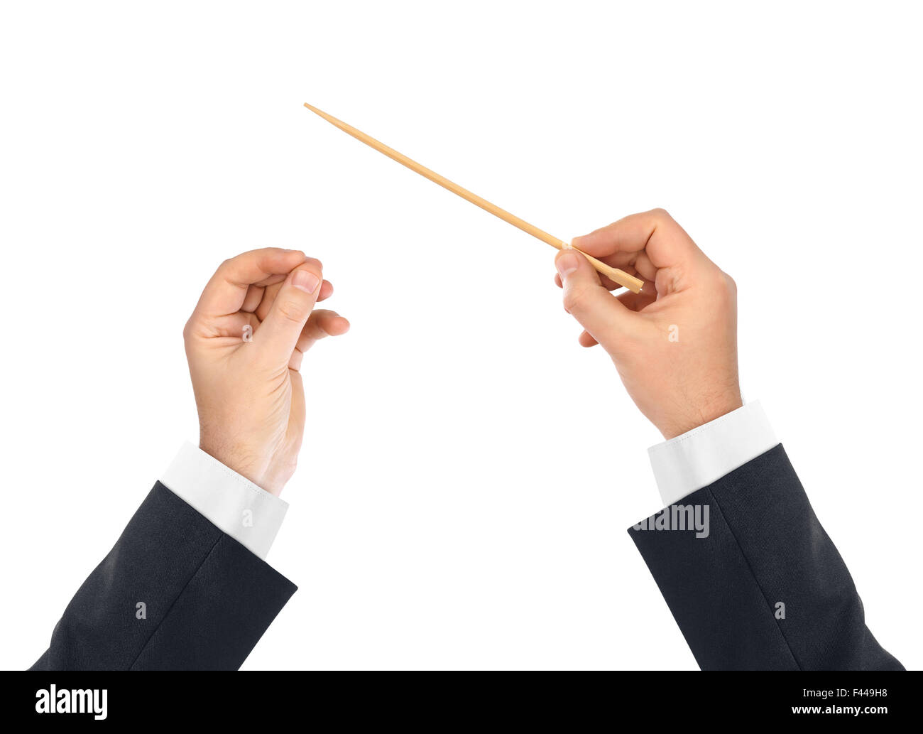 Music conductor hands Stock Photo - Alamy