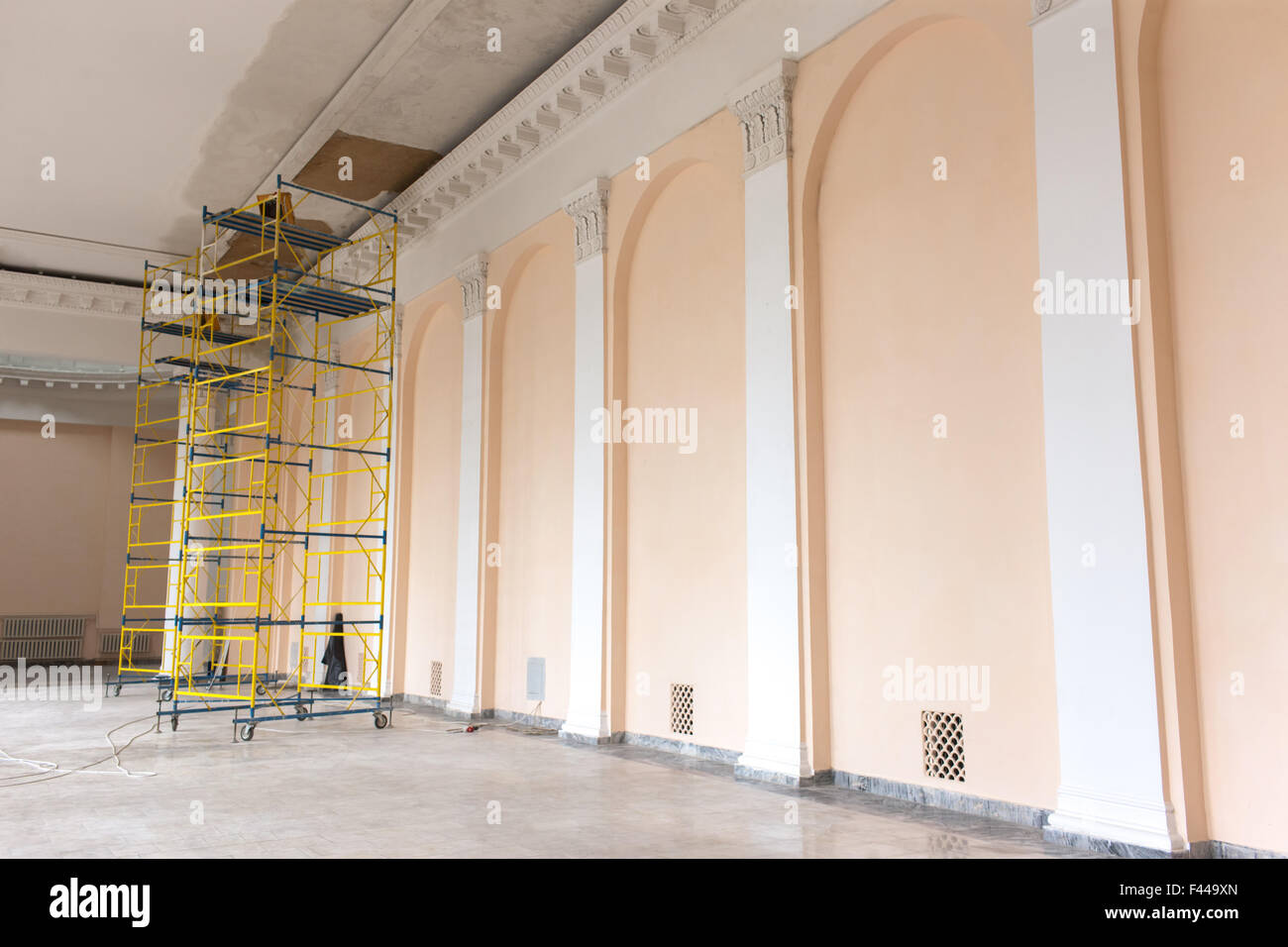 Repairing process of building Stock Photo - Alamy