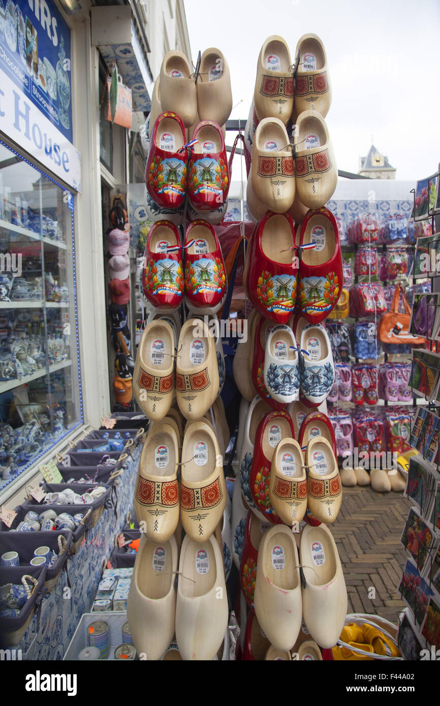 Wooden shoes, a symbol of Holland, for sale at a souvenir store in the ...