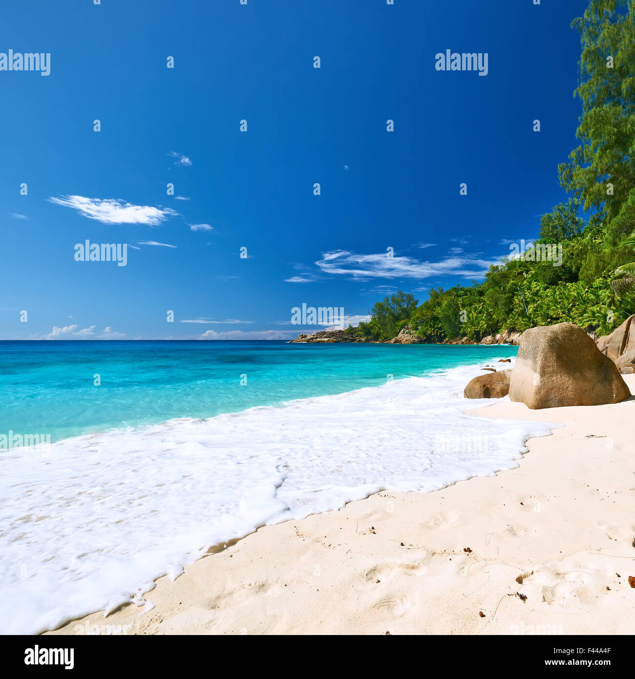 Beautiful Anse Intendance beach at Seychelles Stock Photo - Alamy