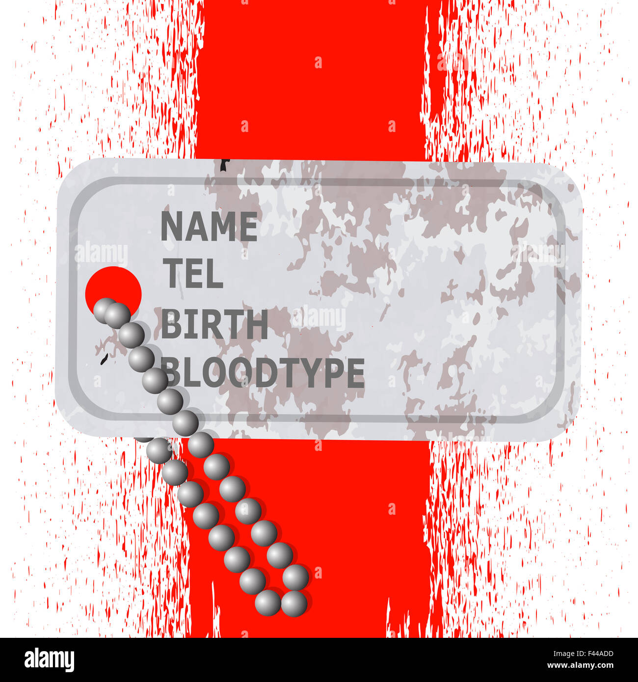 Military Dog Tag Stock Photo - Alamy