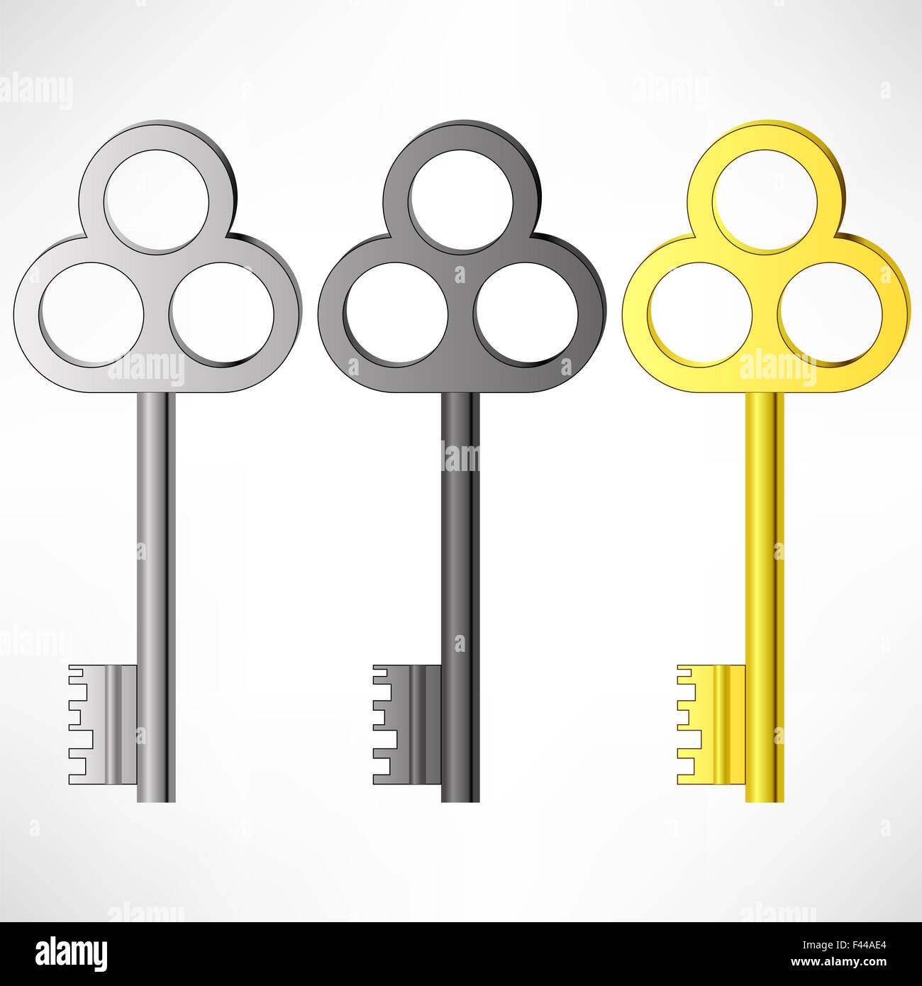 Set of Old Keys Stock Photo - Alamy