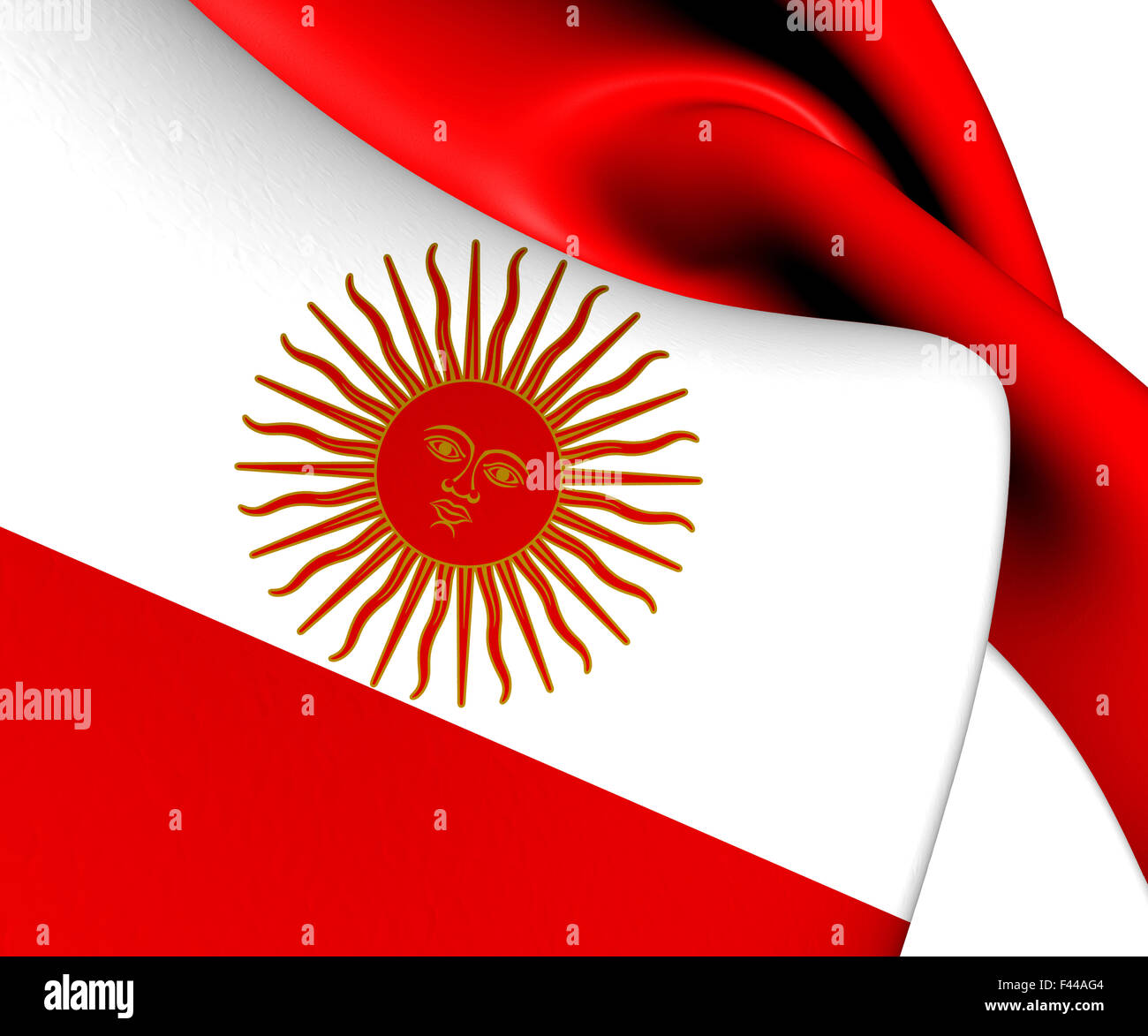 Second Official Flag of Peru Stock Photo - Alamy