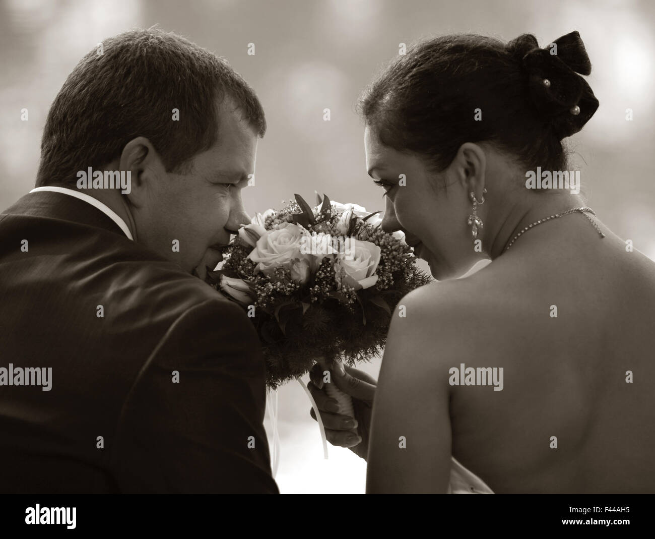 Newly married pair Stock Photo - Alamy