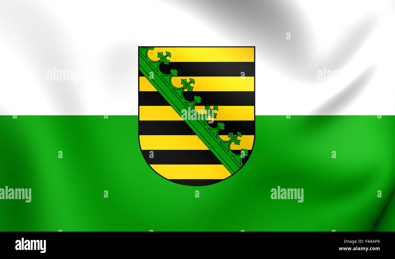 Flag of Saxony Stock Photo - Alamy