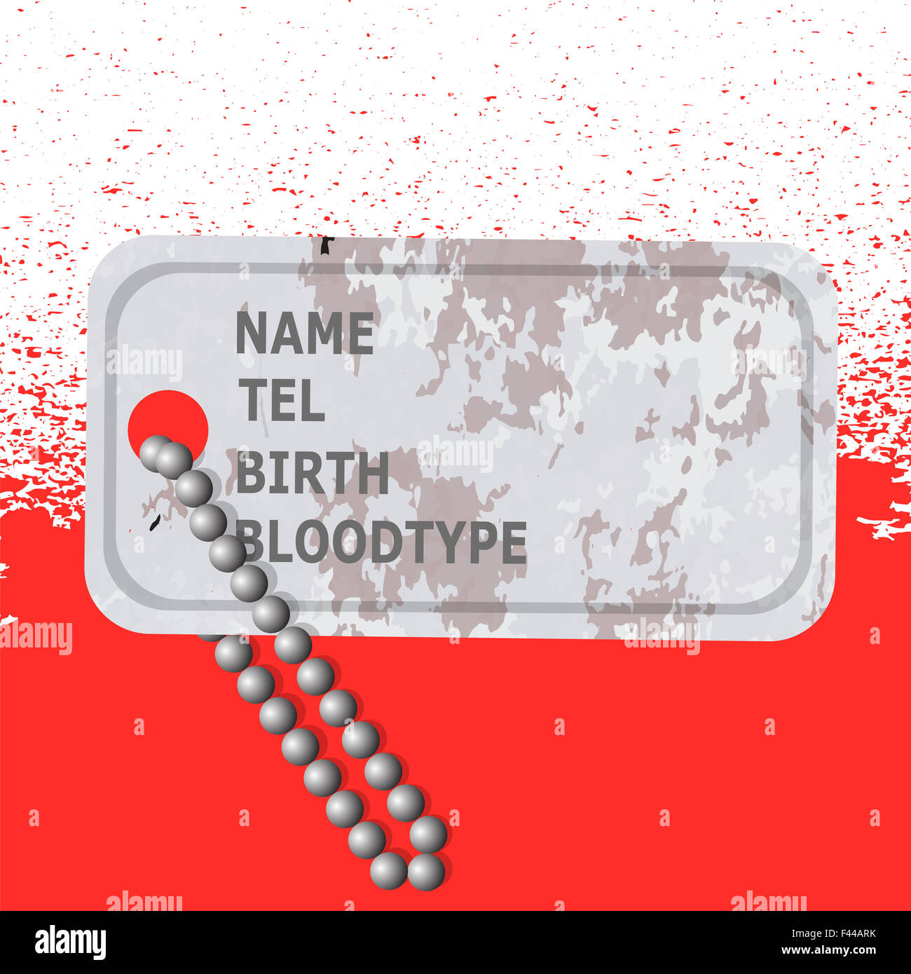 Military Dog Tag Stock Photo - Alamy