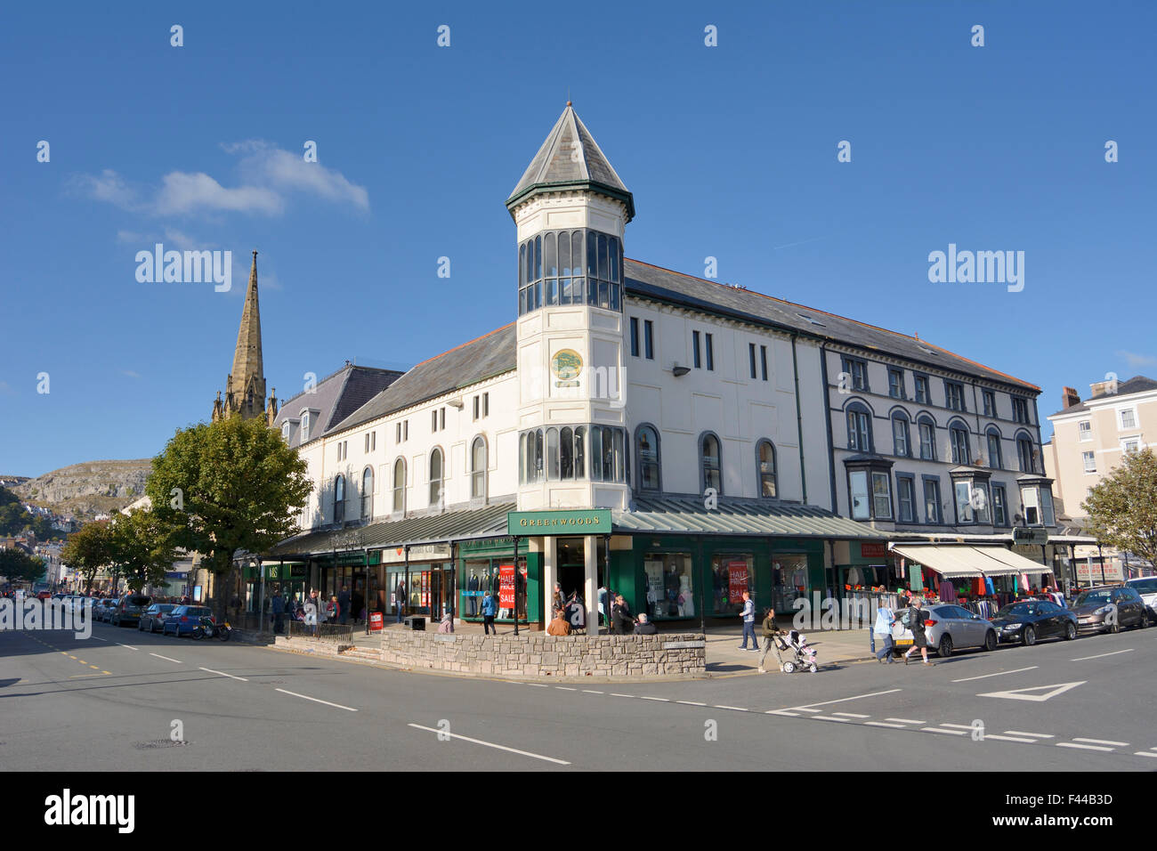 Llandudno, a holiday resort in Clwyd on the North Wales coast, a ...