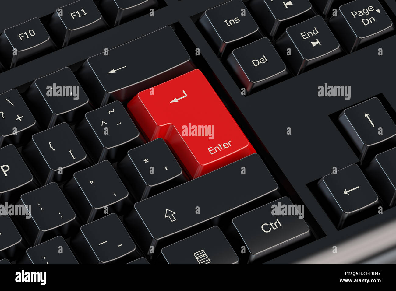 Enter red hot key on keyboard Stock Photo - Alamy