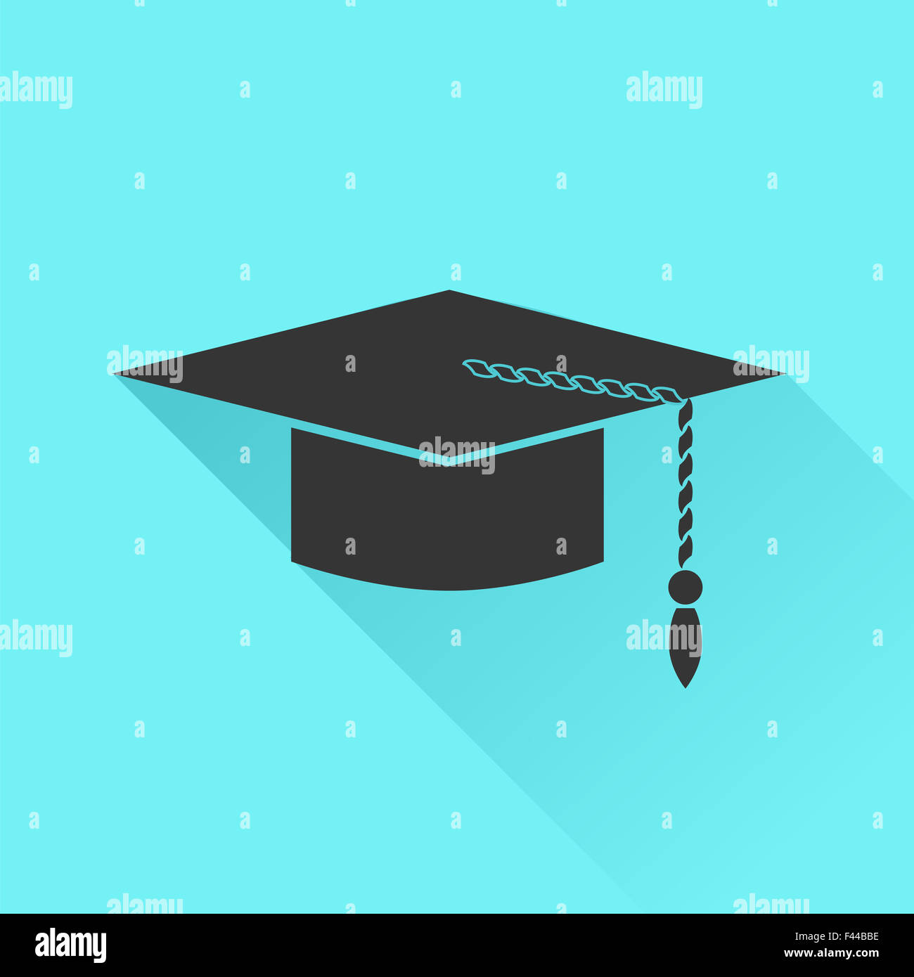 Graduation Cap Icon Stock Photo - Alamy