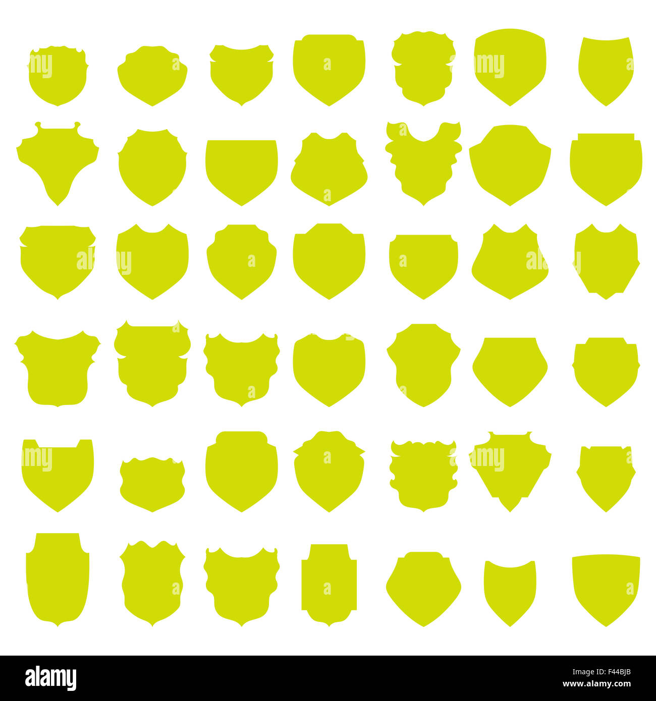 Medieval shields Cut Out Stock Images & Pictures - Alamy