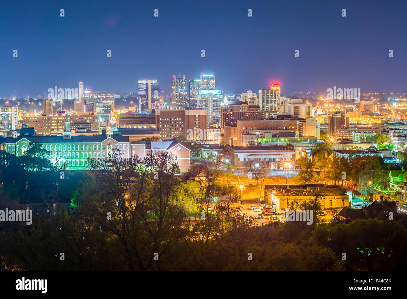birmingham alabama evening skyline Stock Photo - Alamy