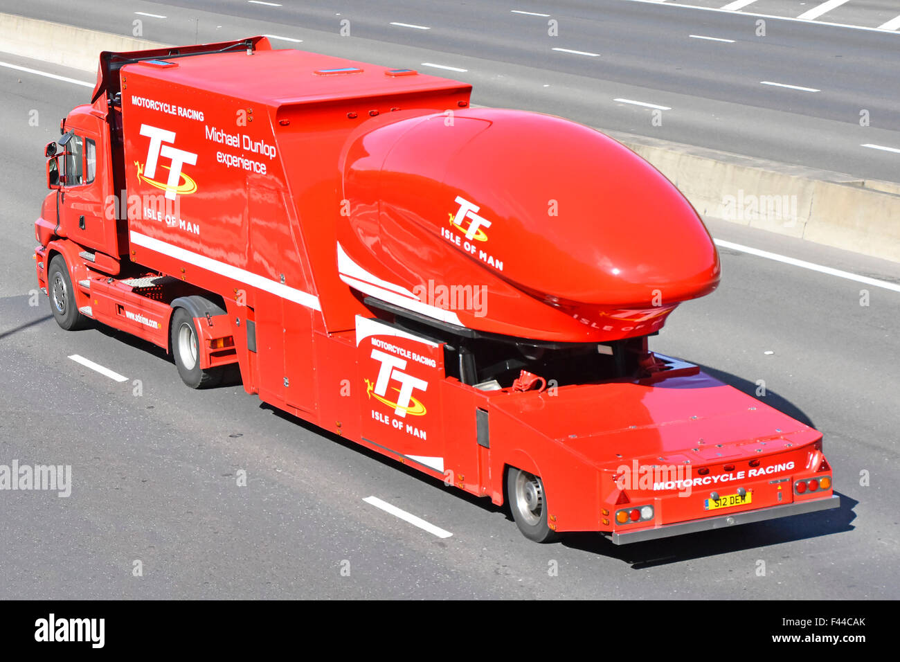 Motor Cycle IOM TT racing simulator articulated trailer and hgv lorry ...
