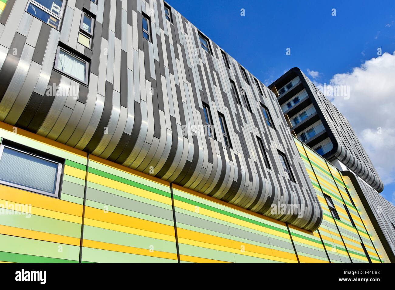 Woolwich Central South London England UK shades of grey & colours used ...